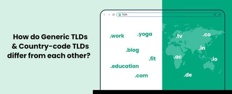How do Generic TLDs & Country-code TLDs differ?